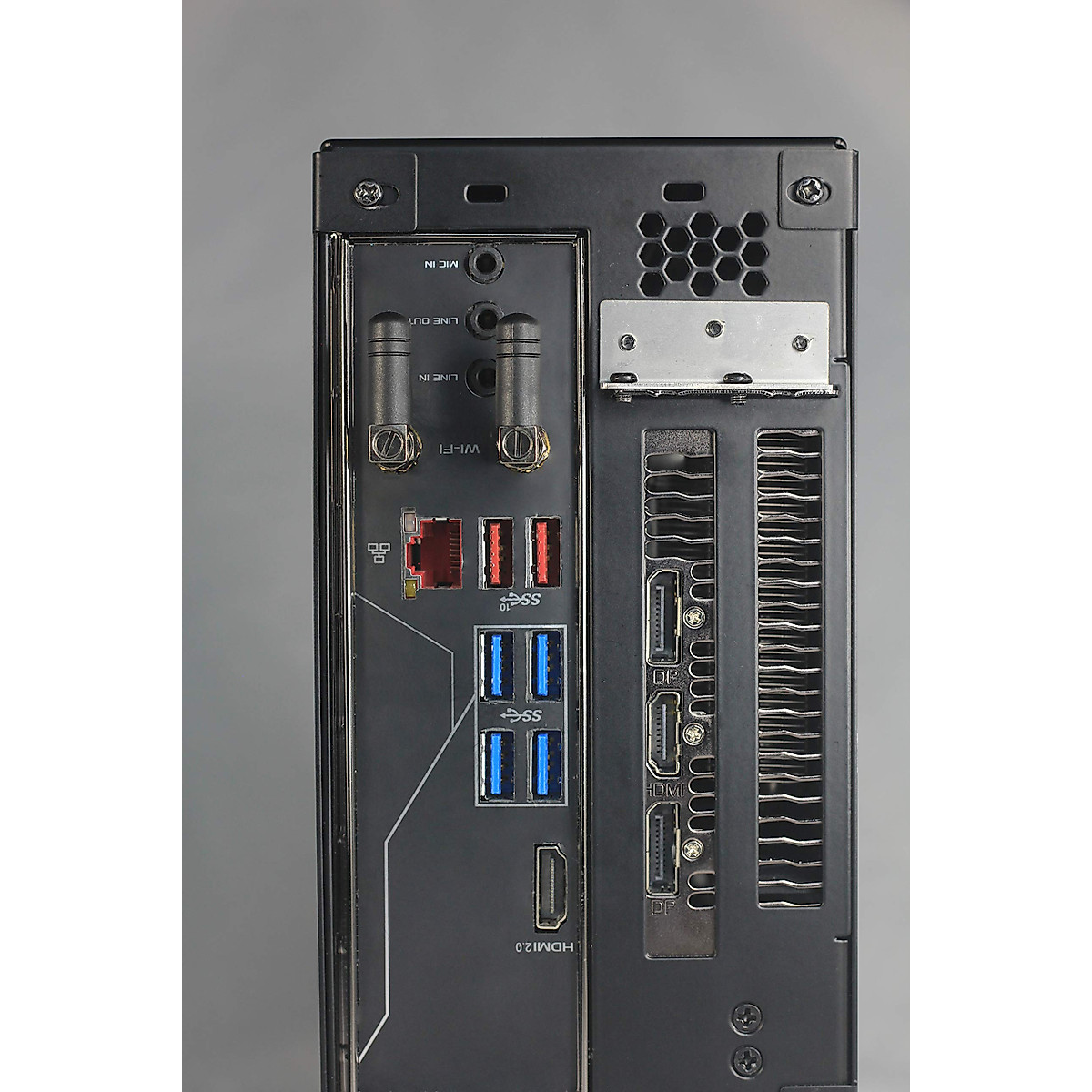 SFF Noir Shadowlink Antenna - Dual Band WiFi and Bluetooth Antenna Set for PC (Mini)