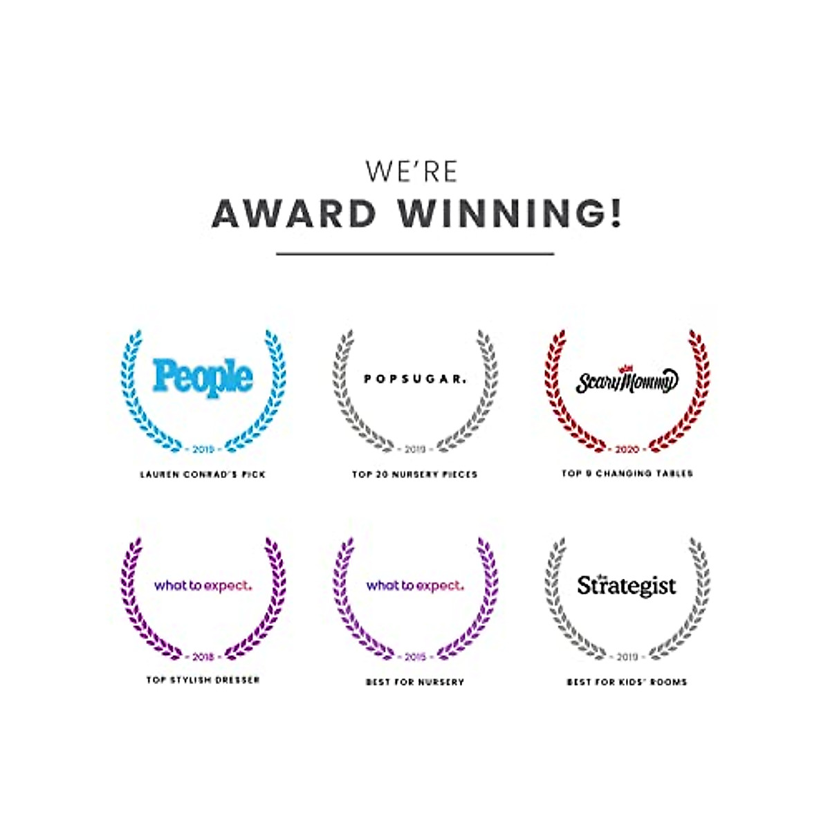 Delta Children Ava 3 Drawer Dresser with Changing Top, Greenguard Gold Certified, White