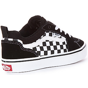 Vans YT Filmore Sneaker, Checkerboard Black White, 4 US Unisex Big Kid