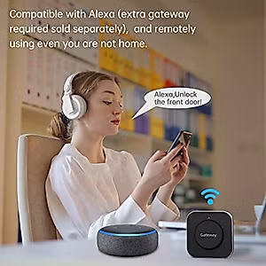 Smart Deadbolt, SMONET Front Door Lock Keyless Entry, Bluetooth Electronic Touchscreen Keypad, Physical Keys, Auto Lock, Remote Control, Send eKey, Airbnb, Apartment