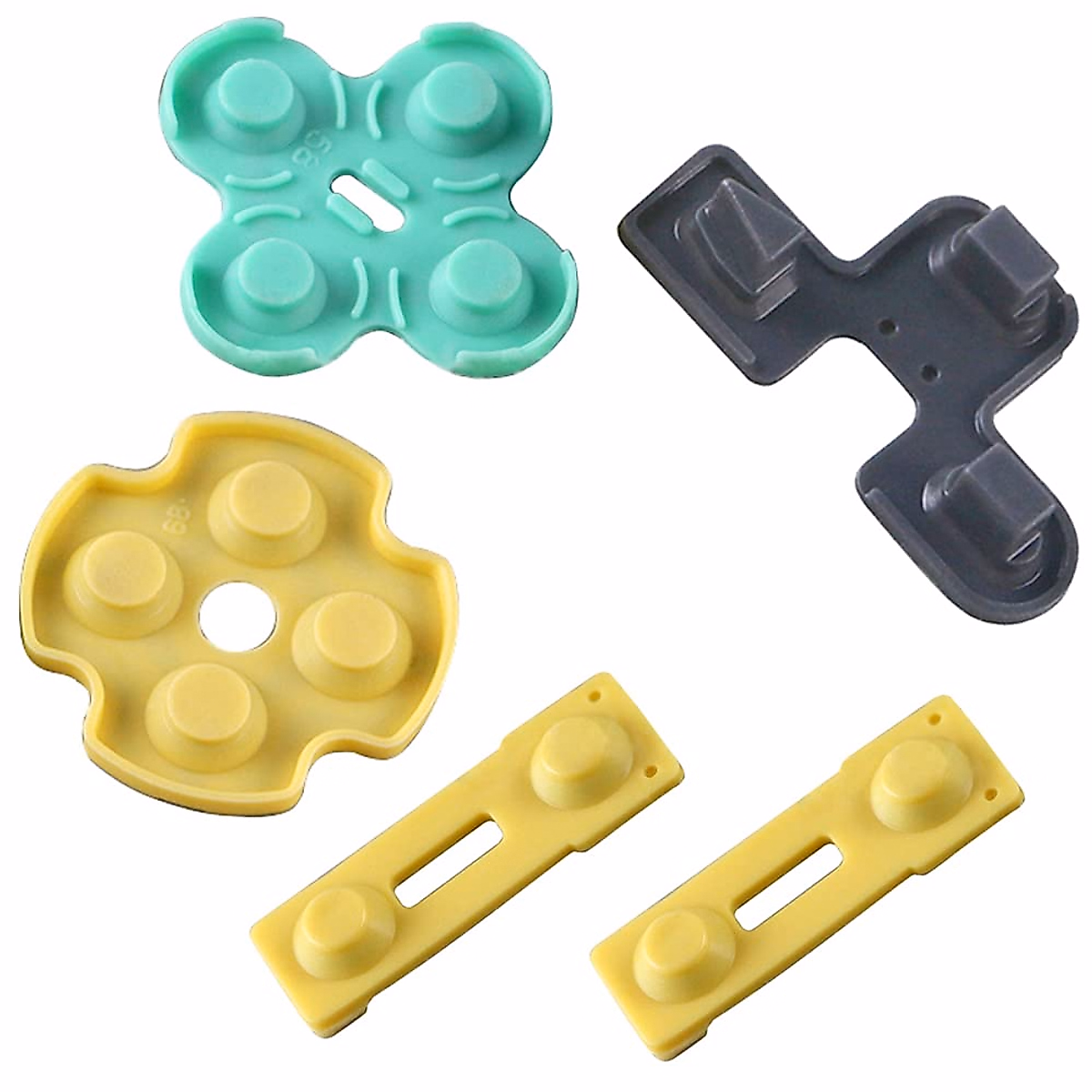 OSTENT Conductive Rubber Contact Pad Button D-Pad for Sony PS2 Controller - Pack of 10