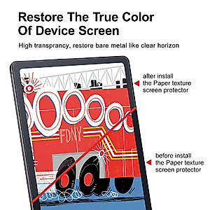 BERSEM [2 PACK Paper Screen Protector Designed for Samsung Galaxy Tab A7 10.4 inch 2022/2020 (SM-T509/T503/T505/T500/T507), Anti Glare with Easy Installation Kit Write and Draw Like on Paper
