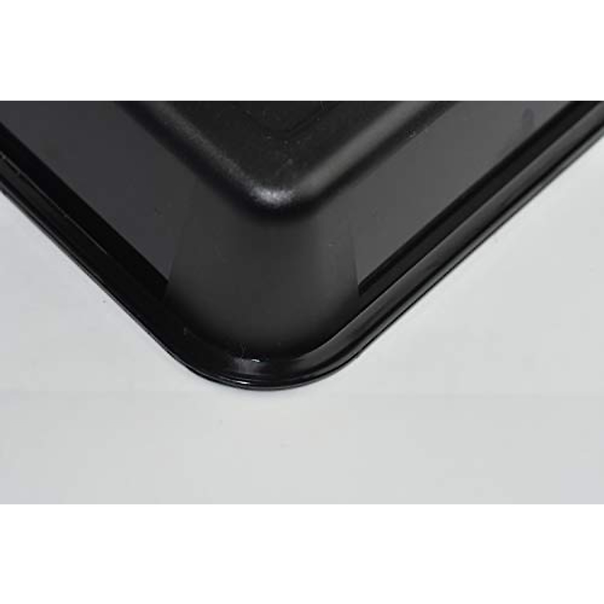 OMEM Reptile Food Bowl Large Water Dish, Wood Plate, Bowl Turtles (L=35.4 * 5.3 * 26.3, Black)