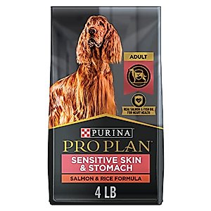 Purina Pro Plan Sensitive Skin and Stomach Dog Food Salmon and Rice Formula - 4 lb. Bag