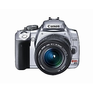 Canon Rebel XTi DSLR Camera with EF-S 18-55mm f/3.5-5.6 Lens (Silver) (OLD MODEL)