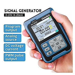 LONNYS SG-003A LCD Signal Generator Adjustable 0-10V 4-20mA Current Voltage Process Controlling Transmitter Calibrator