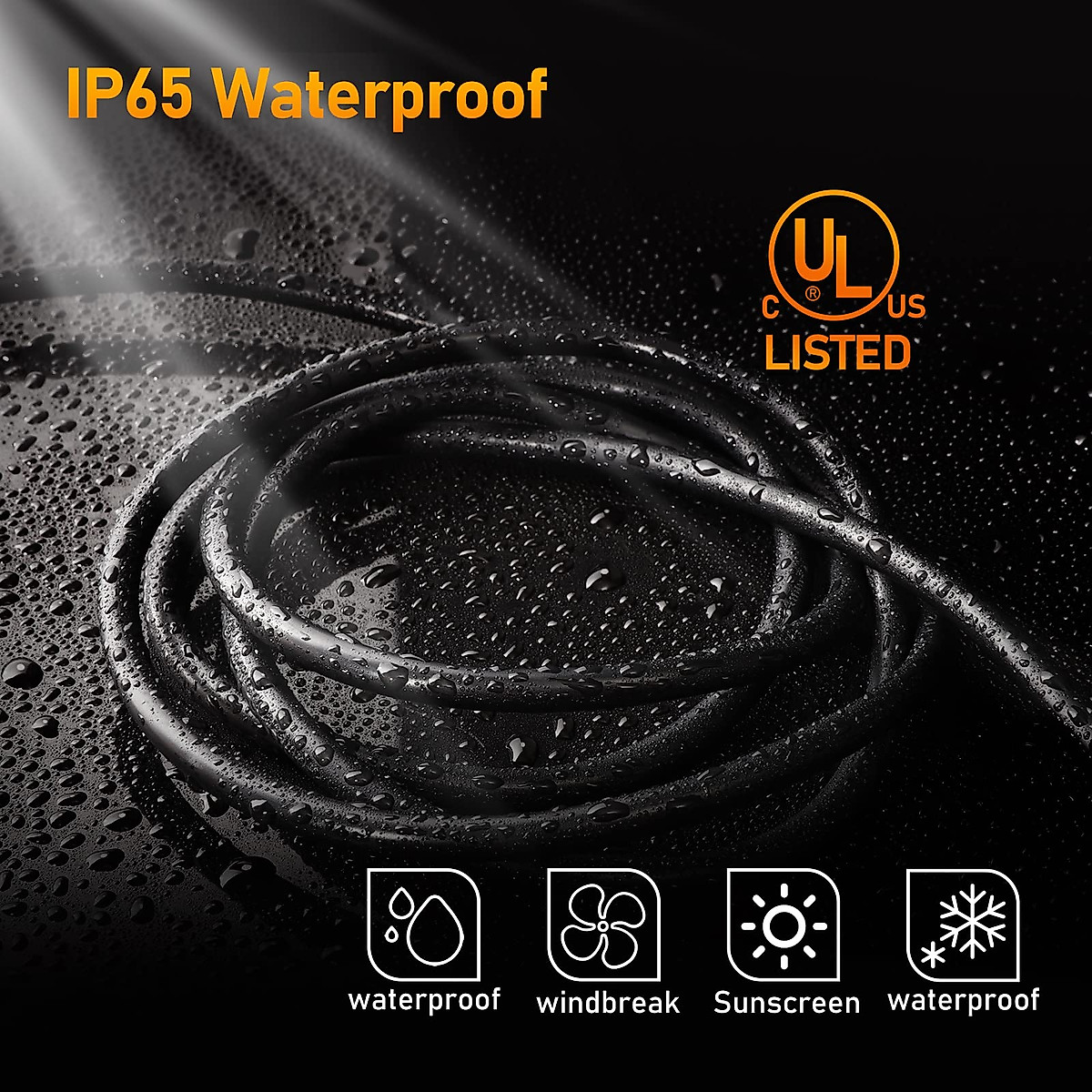 AMUFER 10Ft Extension Cord for Bug Zapper, 3 Prong Super Power Cord for Mosquito Zapper and Other Electronics