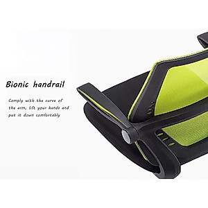 Office Chair Mesh Chair Swivel Armrest Seat Arch-Leg Table and Chair Computer Chair Ergonomic Backrest Big Class Game Chair Chair (Color : Orange) Needed