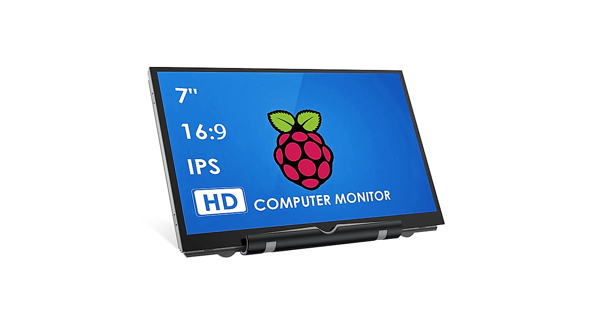HMTECH 7" Raspberry Pi & HDMI Portable Monitor IPS Display
