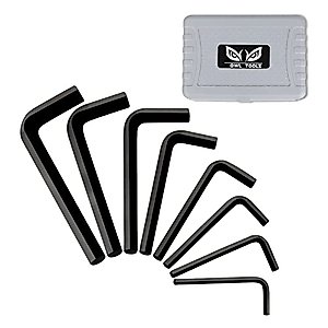 Owl Tools Jumbo Allen Wrench Set (8 Pack - Extra Large Hex Key Set) Metric Sizes 7mm, 8mm, 9mm, 11mm, 12mm, 14mm, 15mm, and 17mm