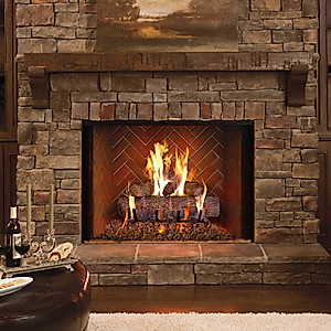 Peterson Fyreside 24-inch Live Oak Log Set with Vented Burner, Match Light (Natural Gas Only)