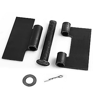 3 Pack 5-1/4" x 4-5/8" Weldable Door Hinges Heavy Duty Metal Gate Hinges Steel Butt Hinge with Removable Pin, 4.8 mm Thickness