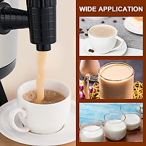 YMJOINMX Food Grade Stainless Steel Insulated Beverage Dispenser 8L 2.1Gallon Insulated Thermal Hot and Cold Beverage Dispenser for Hot Tea Coffee Cold Milk Water Juice (304 Stainless Steel)