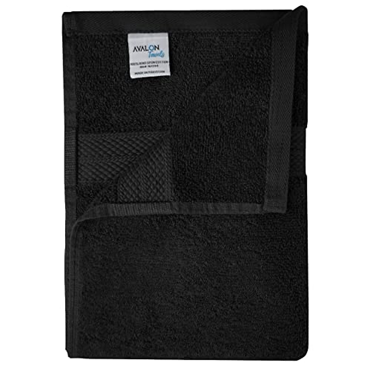 Avalon Towels Bath Towels for Bathroom 100% Cotton Black Bathroom Towels Pack of 6 (22x44 inches) - Quick Drying Bath Towels Set Small, Light Weight & Absorbent Perfect Gym & Pool Towel Set