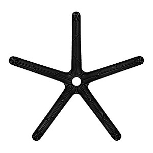 Heavy Duty Replacement Office Chair Base - 28" Aluminum Black - S4180-2