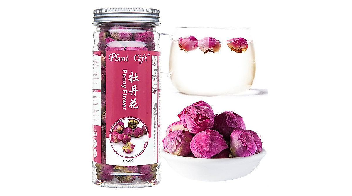 Natural Dried Peony Ball - Elegant Floral Tea Experience