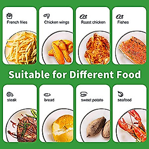 WRAPOK Air Fryer Parchment Paper 8.5 Inch Unbleached Perforated Sheet Non-Stick Liner for Meats, Chips or Cookies - 100 Count