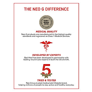 Neo G Opti-Heal Wound Recovery Silicone Scar Strips for Surgical Scars, C Section, Burn, Acne, Keloid Treatment - Medical Silicone Scar Sheets - New and Old Scar Treatment - 1.6 x 5.9 inch - 6 Strips