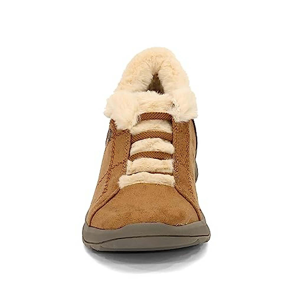 Bzees Women's Golden Shoe, toffee microfiber/beige faux fur, 10 M US