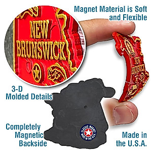 New Brunswick Province Magnet by Classic Magnets, Collectible Souvenirs Made in The USA