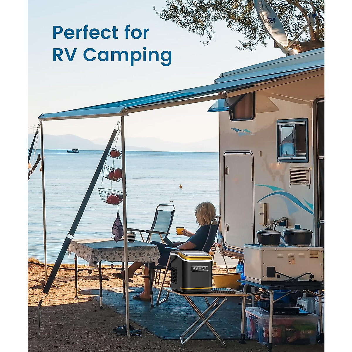 Ice Makers Countertop, Portable Ice Machine with Carry Handle, 26.5lbs/24Hrs, 6Mins/9 Ice Cubes, Self-Cleaning Countertop Ice Maker with Ice Basket/Scoop,for Home Bar Camping RV(Black)