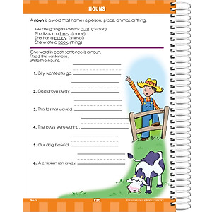 School Zone - Big First Grade Workbook - 320 Spiral Pages, Ages 6 to 7, 1st Grade, Reading, Parts of Speech, Basic Math, Word Problems, Time, Money, Fractions, and More (Big Spiral Bound Workbooks)