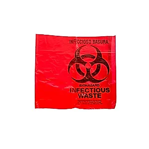 Oakridge OSHA Approved Biohazard Safety Bags (25 Gallon) (50 Bags) - Professional Grade