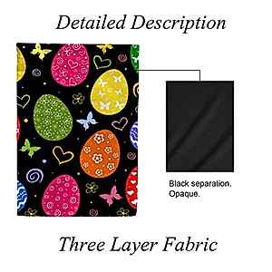 My Little Nest Seasonal Garden Flag Easter Eggs Butterfly Vertical Garden Flags Double Sided for Home Farmhouse Yard Holiday Flag Outdoor Decoration Banner 12"x18"