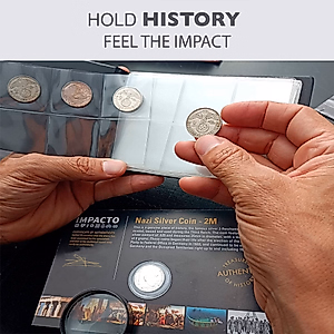 Authentic WW2 Memorabilia World Currency - One Nazi Coin of 2 German Marks Issued from 1936 to 1939 from The World War 2 - Third Reich