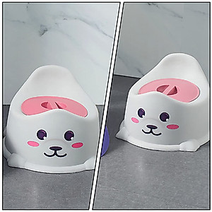 Kisangel Portable Seat Baby Potty Training Cute Grey Seal Toddlers Potty Baby Toilet Train for Toddlers Baby Training Toilet Portable Toilet