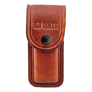 Old Timer 29OT Mountain Beaver Sr. 7.7in S.S. Traditional Lockback Folding Knife with 3.2in Clip Point Blade and Wood Handle for Outdoor, Hunting, Camping and EDC