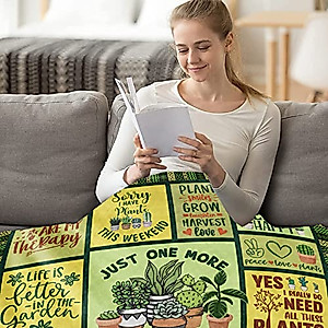 Plant Gifts,Plant Blanket,Plant Lover Gifts for Women, Gifts for Plant Lovers, for Plant Lovers, Plant Lady Gifts Ideas, Plant Mom Gifts Soft Warm Throw Blanket 50"x60"