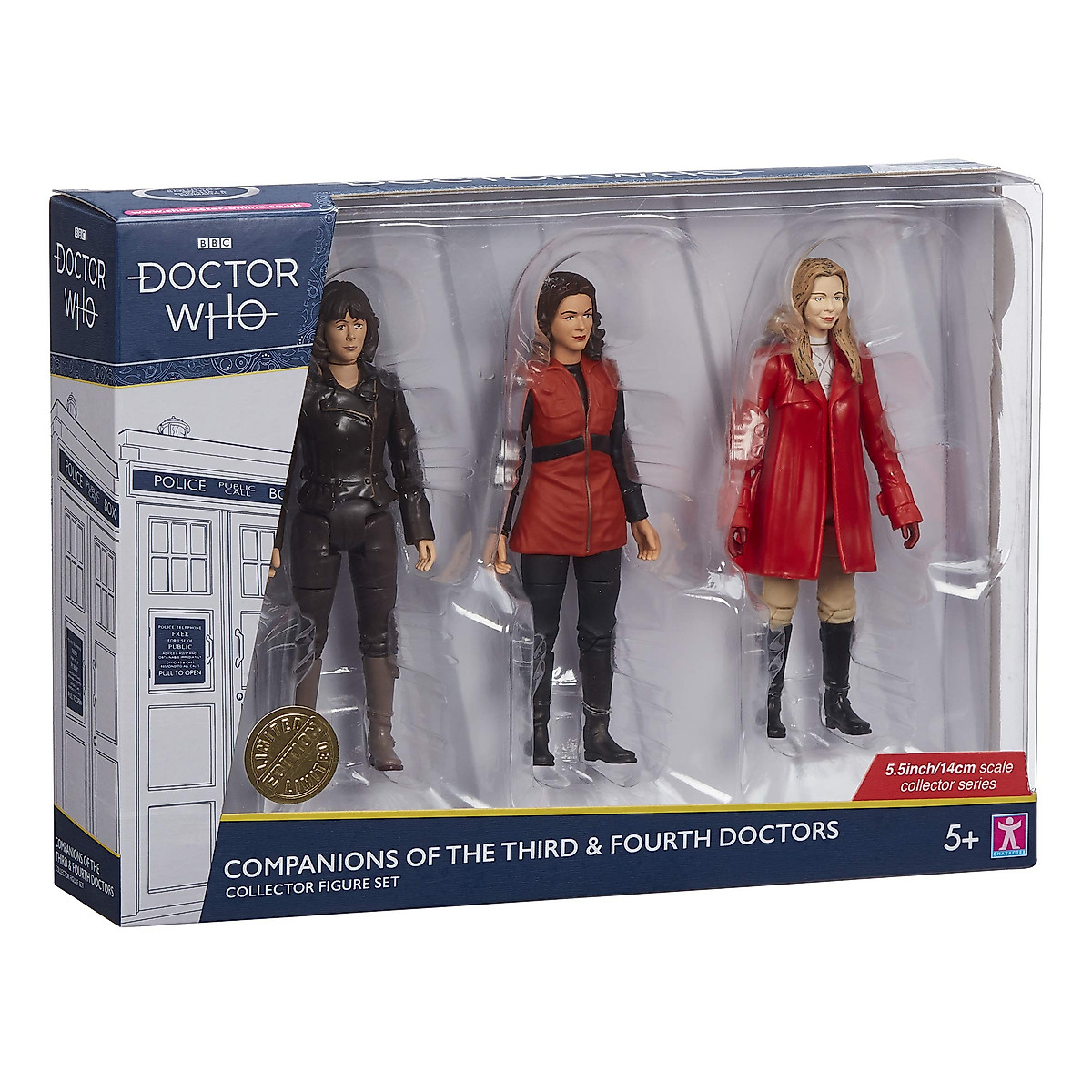 Doctor Who Companions of The Third and Fourth Doctors Collector Figure Set,07244RPD