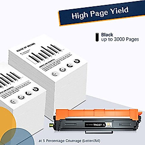 Colorking Compatible Toner Cartridge Replacement for Brother TN227 TN227BK TN-227 TN223 TN223BK for MFC-L3750CDW HL-L3210CW HL-L3290CD HL-L3230CDW MFC-L3770CDW HL-L3270CDW Toner (Black, 2-Pack)