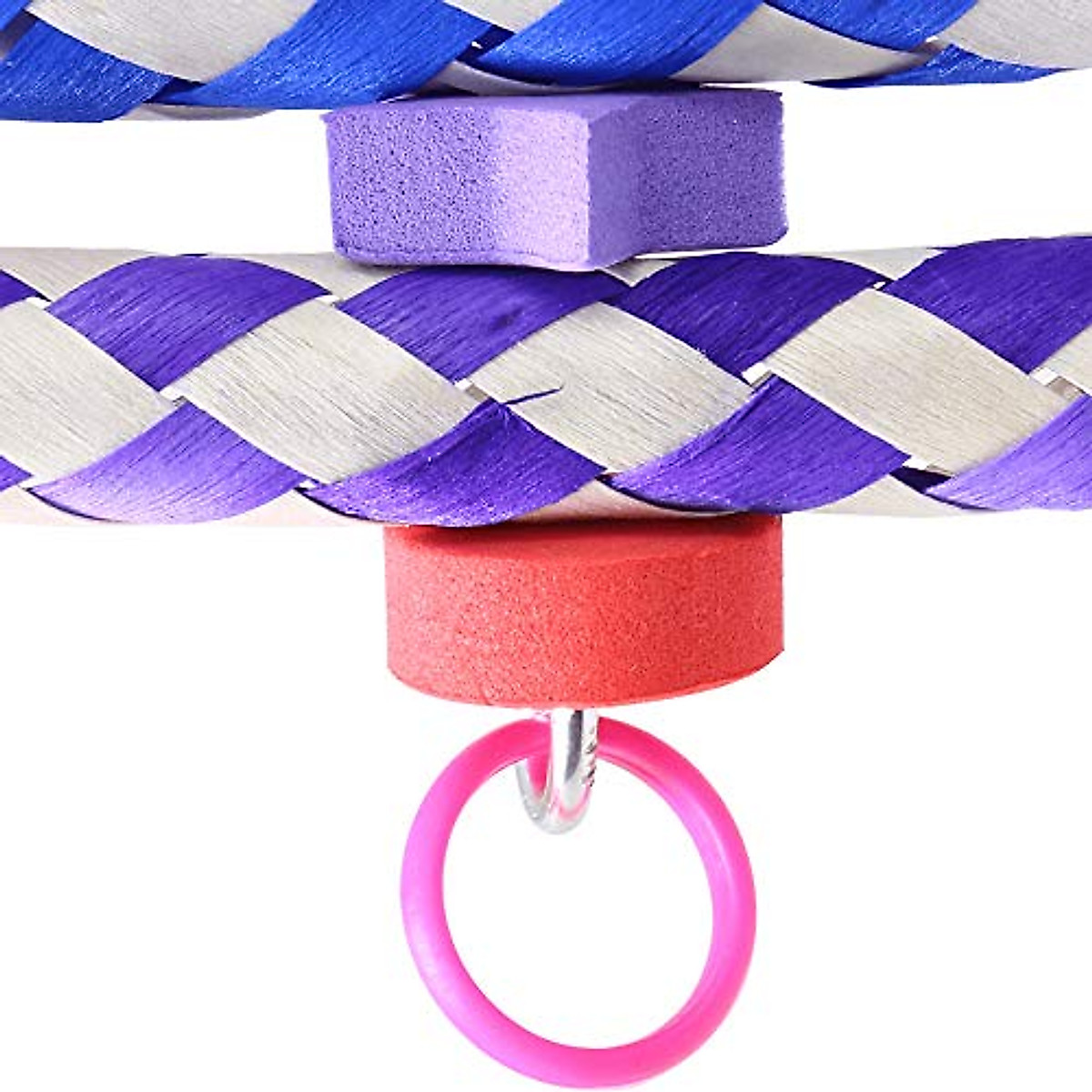 Bonka Bird Toys 1243 Foamy Delight Shredding Colorful Parrot Parrotlet Quaker Cockatoo Budgie