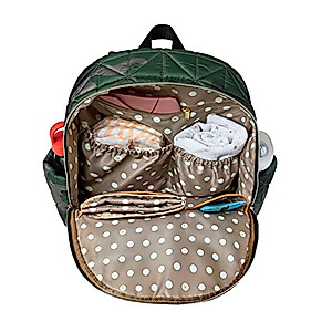 TWELVElittle Companion DiaperBag Backpack (Camo Print) 3.0 *NEW* - Includes Changing Pad & Stroller Clips. Insulated pockets. Fashionable Diaperbag Backpack
