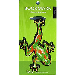 Frog Bookmarks (Clip-Over-The-Page) Set of 2 - Assorted Colors