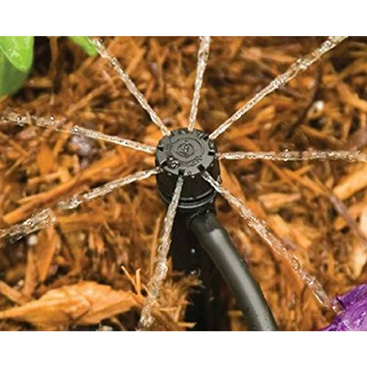 AKOAK 25/50 Pcs 360 Degree Adjustable Water Flow Irrigation Drippers on Stake Emitter Drip System,Model, Home & Garden Store for 4mm /7mm Tube（25pc）