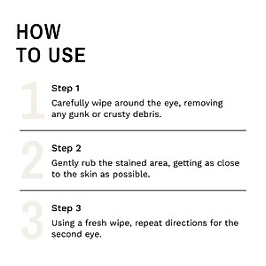 Eye Envy Tear Stain Wipes for Dogs | Textured to Gently Clean | Presoaked in 100% Natural Formula | Recommended by AKC Breeders, Vets, Groomers | Treats The Cause of Staining | 60 Count
