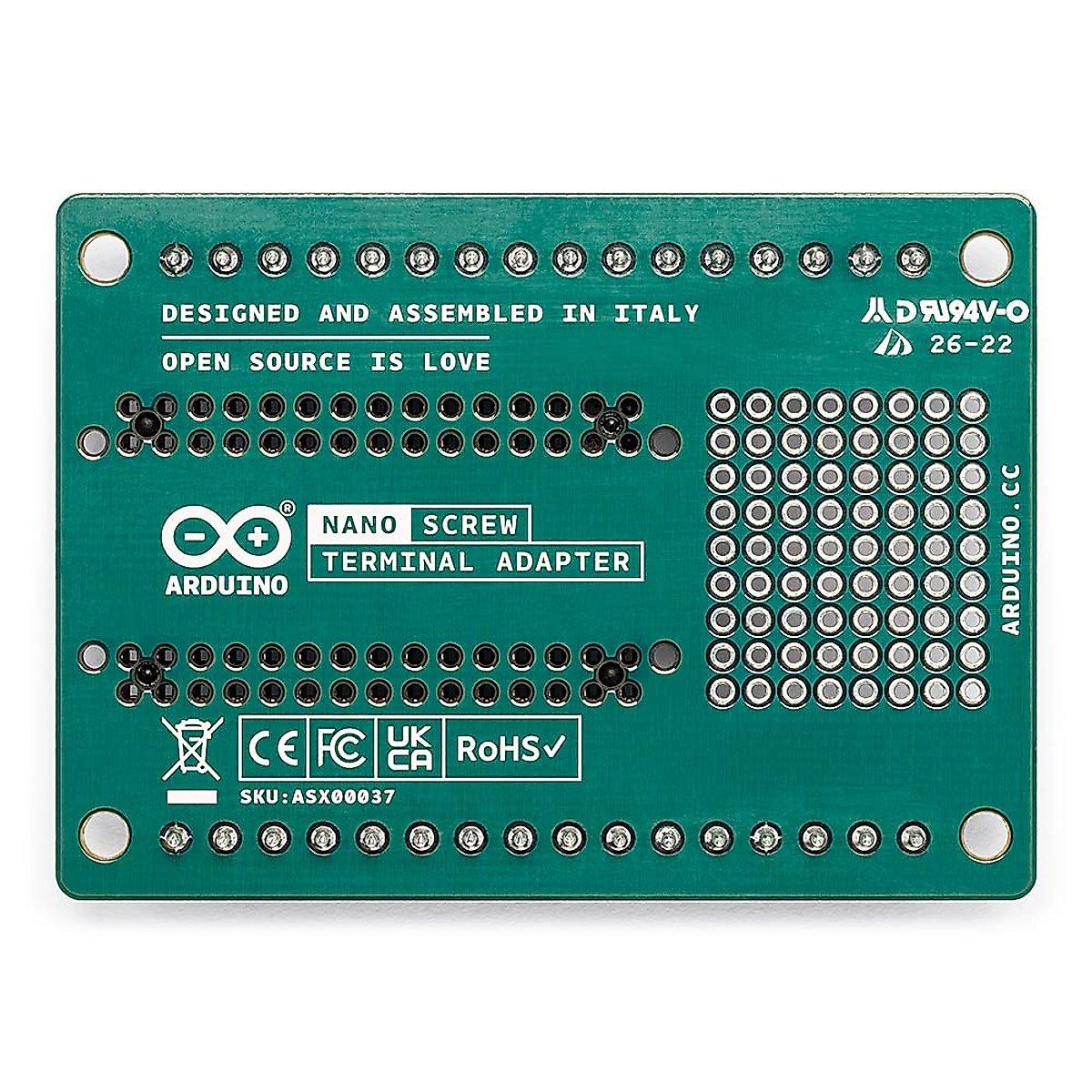 Arduino Nano Screw Terminal Adapter (Single) [ASX00037]