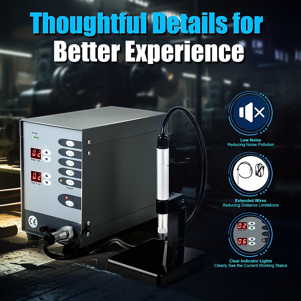 Automatic CNC Spot Welder Arc Welding Machine Professional Spot Welding Machine Pulse Argon Arc Welder Kit for DIY Jewelry Repair Gold and Hardware Workpiece Welding, 110V / 60HZ