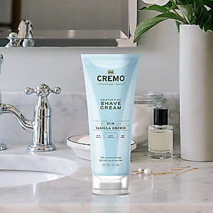 Cremo Vanilla Orchid Moisturizing Shave Cream, Astonishingly Superior Ultra-Slick Shaving Cream for Women Fights Nicks, Cuts and Razor Burn, 6 Fl Oz
