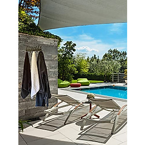 Spa Tender Outdoor /Indoor Towel Rack with 5 Towel Hooks is Wall Mounted.Black Metal,Rustproof and Waterproof Great for Pools and Hot Tubs Rack to Hang Your Bathroom Towels, Robes, Clothing (Black).