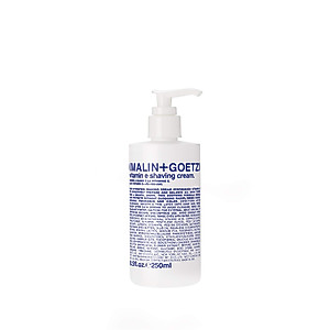 Malin + Goetz Vitamin E Shaving Cream, 8.5 Oz. - Shea Butter Shave Cream, Smooth Refreshing Menthol, Personal Care Products, Vegan & Cruelty Free