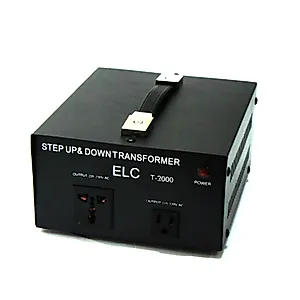 ELC T Series 3000 Watt Voltage Converter Transformer - Step Up/Down - 110v to 220v / 220v to 110v Power Converter - Circuit Breaker Protection, CE Certified [3-Years Warranty]