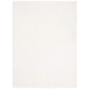 SAFAVIEH Royal Shag Collection Area Rug - 8' x 10', Cream, 2-inch Thick Ideal for High Traffic Areas in Living Room, Bedroom (RYG115A)