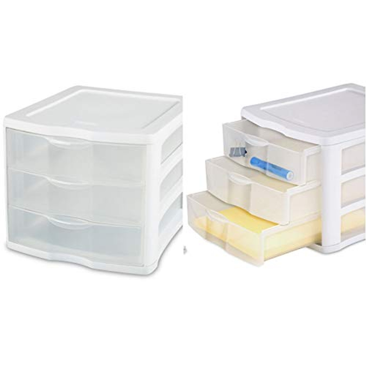 3180-17918004 Clearview Portable 3 Storage Drawer Organizer Cabinets – QQ16
