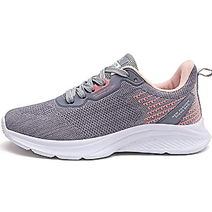 HISQIM Women's Running Shoes Breathable Tennis Sneakers for Women Gym Shoes Casual Sports Shoes Lightweight Walking Shoes Purple