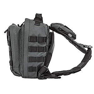 5.11 Rush Moab 6 Tactical Sling Pack Military Molle Backpack Bag, Style 56963, Black
