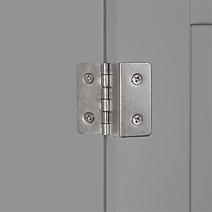 RiverRidge Ashland Collection 1 Door, 3 Drawer, Gray Floor Cabinet